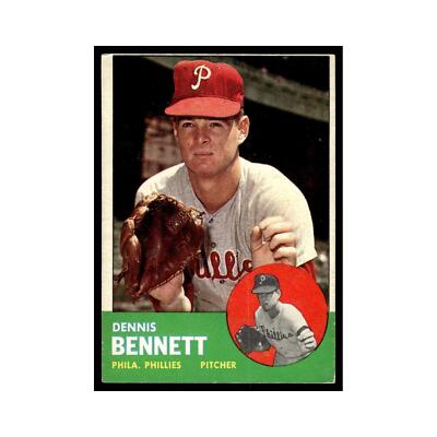 1963 Topps Dennis Bennett Phillies #56 | eBay