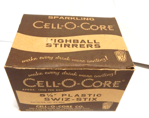 VTG Cell-O-Core 5-1/4" Plastic Highball Stirrers in Original Box | eBay