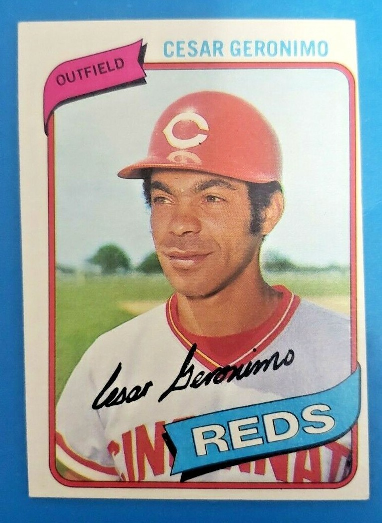 1980 Topps Baseball Card #475 Cesar Geronimo - EX #2 Cincinnati Reds | eBay