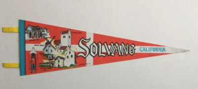Solvang, California Danish Capitol of America Souvenir Travel Pennant ...