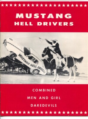 Sports Pub: Mustang Hell Drivers Auto Daredevil Show Program 1970-jumps ...
