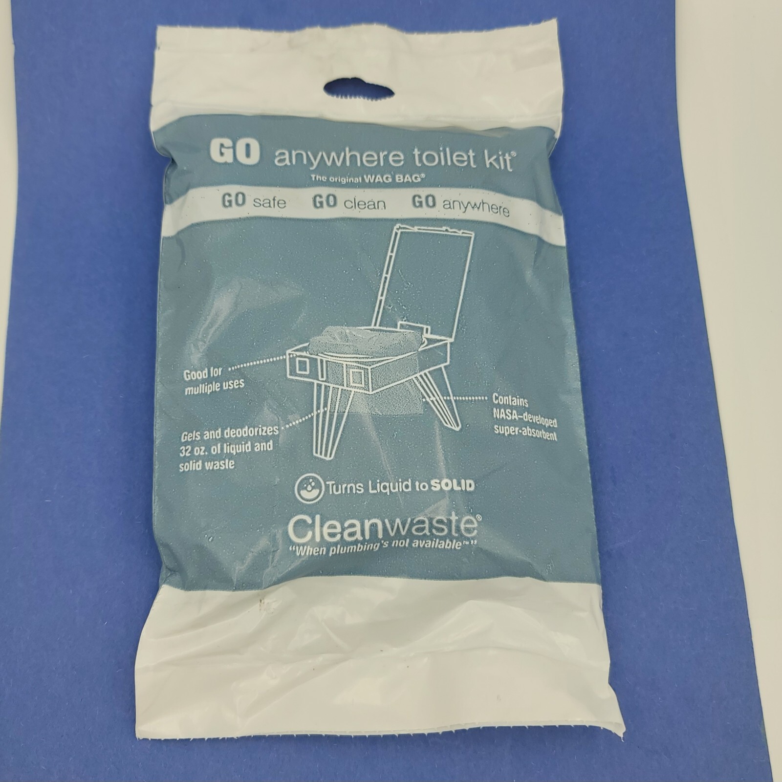 Cleanwaste Go Anywhere Toilet Kit Camping Military WAG BAG 50 Ct. New ...