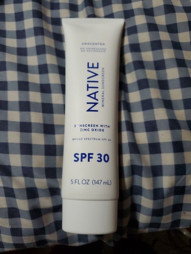 Native 5fl oz. SPF 30 Unscented Mineral Sunscreen with Zinc Oxide - 01/ ...