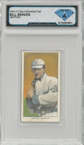 1909-11 T206 - Bill Bergen 150 Back Batting (RC) for sale online | eBay