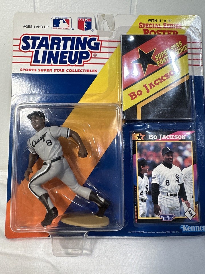 Baseball 1992 starting lineup sports superstar collectibles Bo Jackson ...