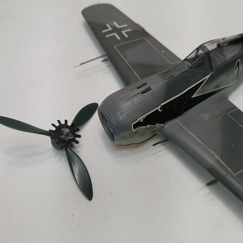 Well Built Hasegawa 1/48 Focke-Wulf Fw 190 A-3 Needs Wheel/Gear Repair ...