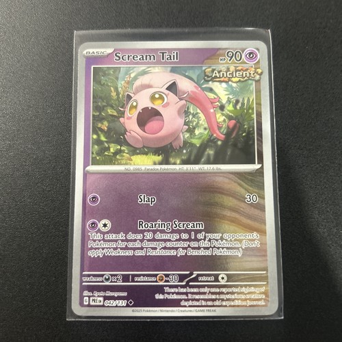 Scream Tail Ancient 42/131 Reverse Holo 2025 Pokémon Prismatic Mint Raw ...