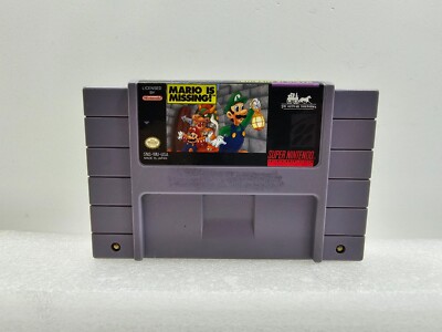 Mario is Missing (Super Nintendo SNES, 1993) Authentic & Tested ...