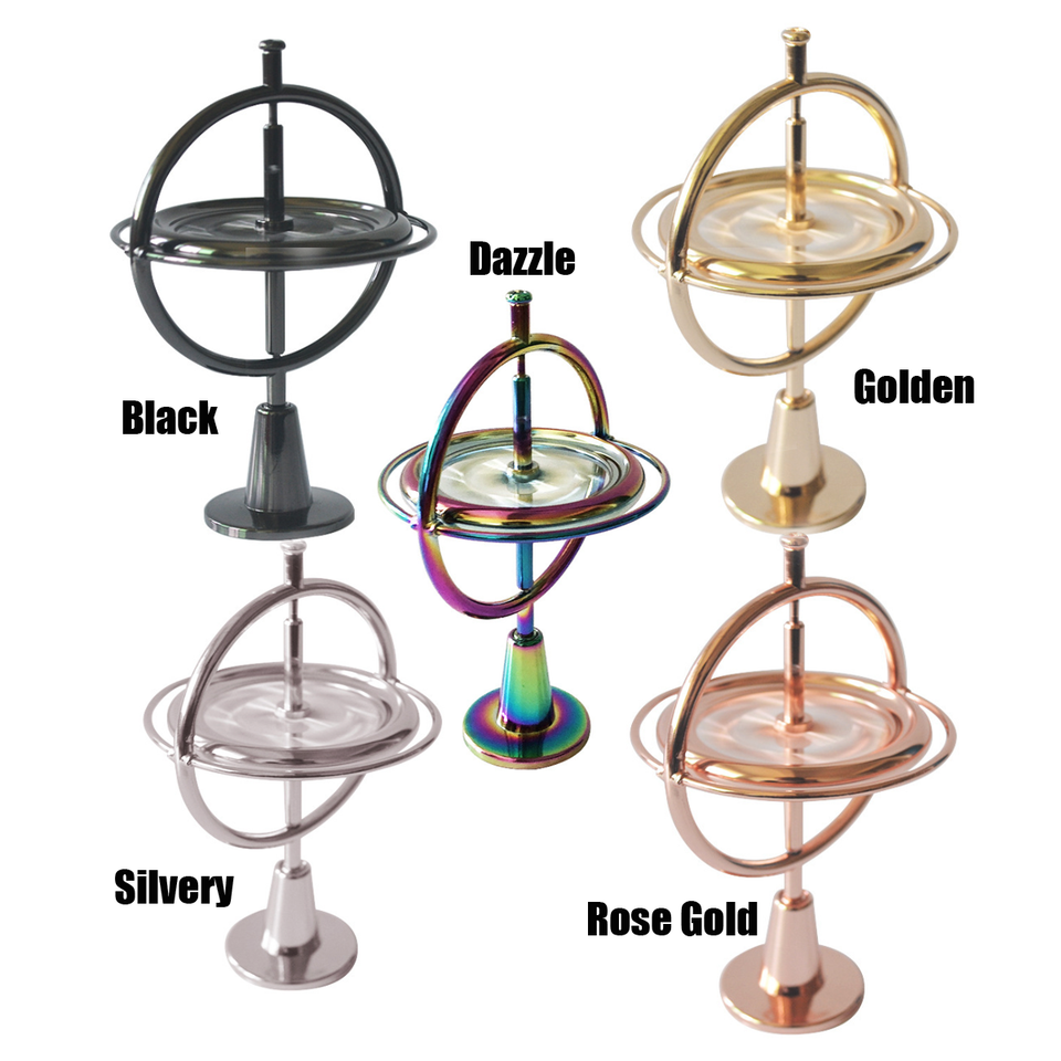 Metal Gyroscope Anti Gravity Rotating Balance Mechanical Gyroscope ...