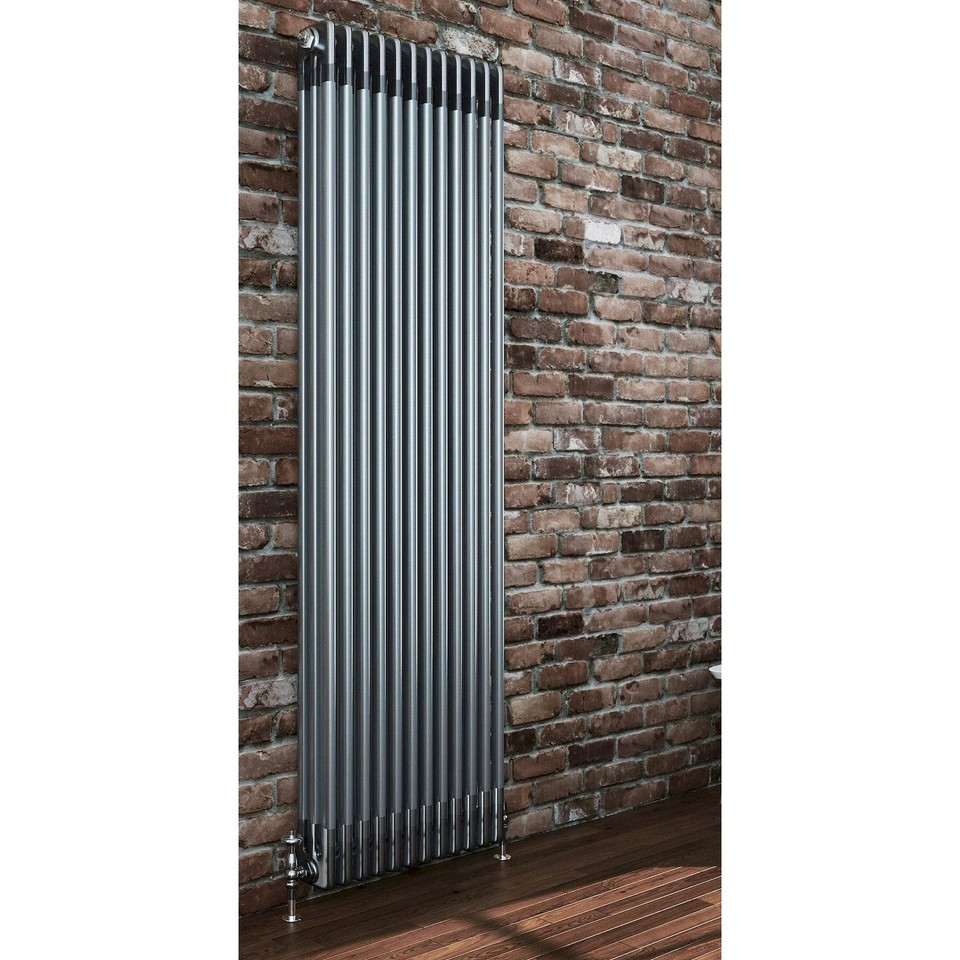 Vertical Radiator Traditional 3 Column Raw Metal Iron Style 1800 x ...
