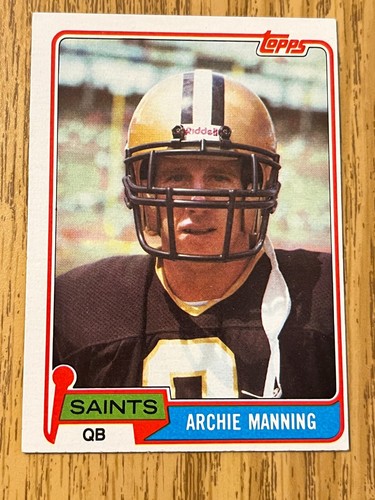 1981 Topps Archie Manning New Orleans Saints #158 - C2 | eBay
