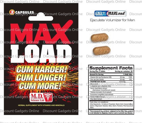 Max Load Increase Ejaculation Orgasm (Cum More LONGER) 2 Pills Male ...