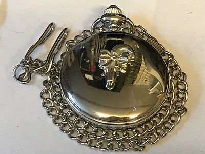 Candy Cane TG198 Pewter on a Silver Pocket Watch Quartz fob | eBay UK