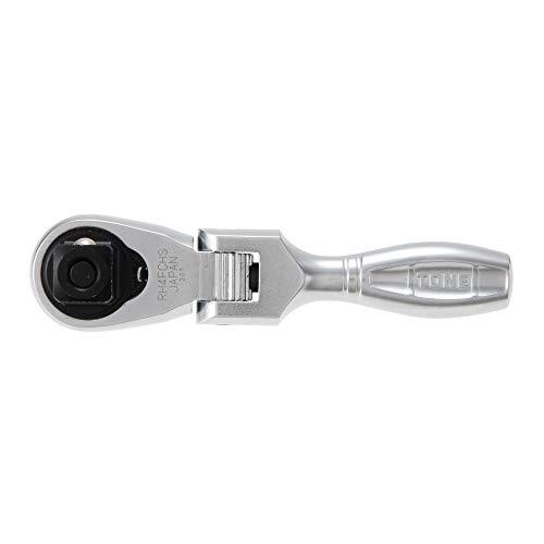 TONE RH4FCHS 1/2"Drive Short Ratchet Handle Compact Flex Head 72 Teeth ...