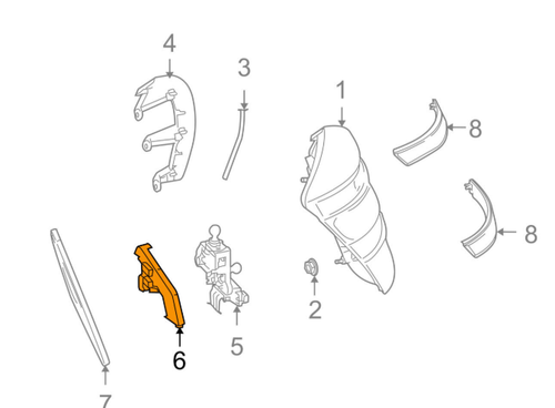 MB S W221 Right Taillight Printed Circuit Plate A2218200611 NEW GENUINE ...