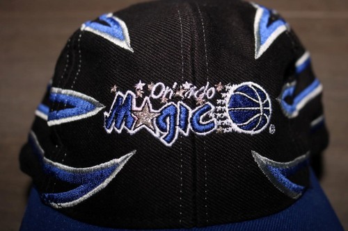 VINTAGE 90s DREW PEARSON ORLANDO MAGIC ADULT NBA SNAPBACK HAT SPIKES ...