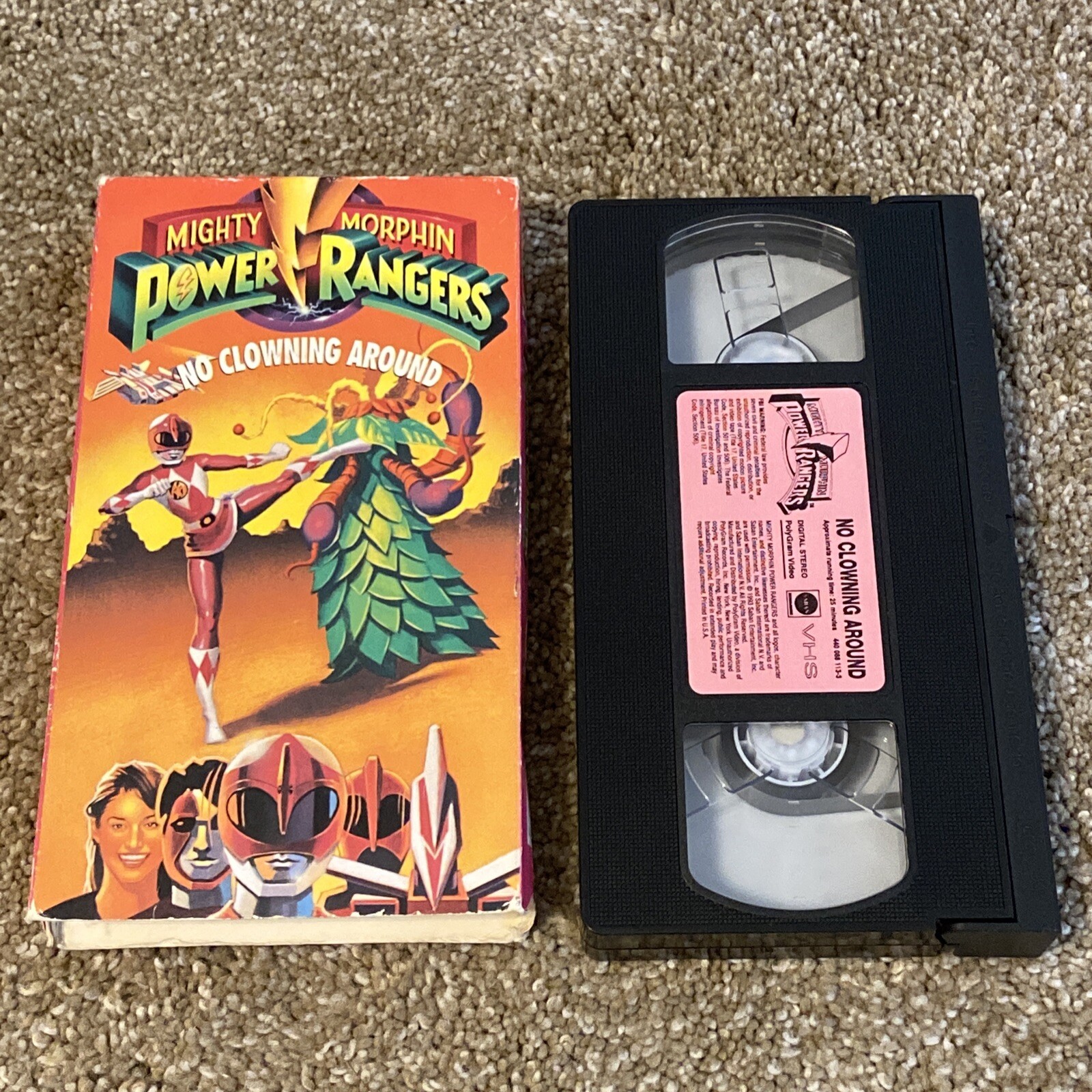 Mighty Morphin Power Rangers - No Clowning Around (VHS, 1993 ...