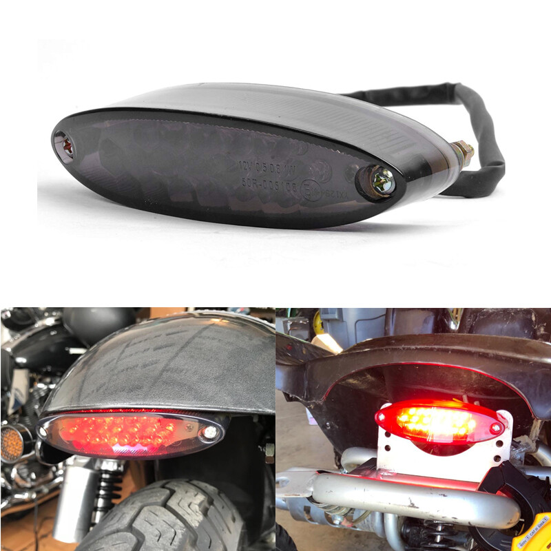 Motorcycle Rear LED Tail Light Brake Stop Running Motorbike For ATV ...