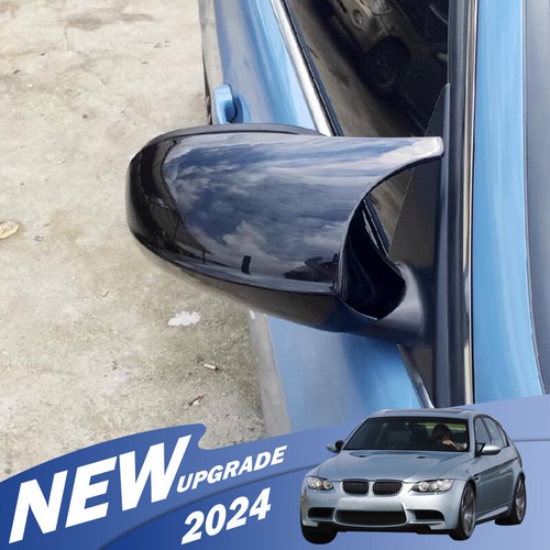 For BMW E90/E92 E93 LCI M3 Style Gloss Black Rearview Side Mirror Cover ...