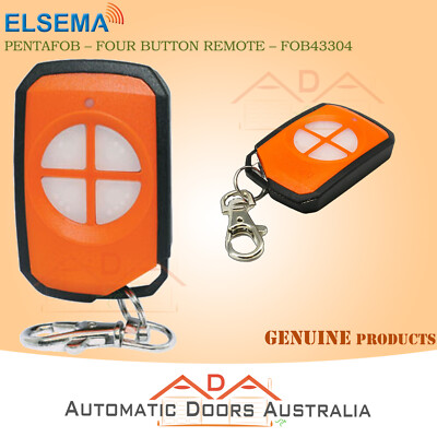 Elsema FOB43304_ORANGE PentaFOB - FOUR Button Remote Control | eBay ...