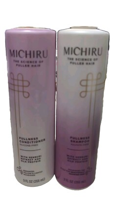 NEW Michiru Sulfate-Free Fullness Shampoo & Conditioner Set 9fl oz ...