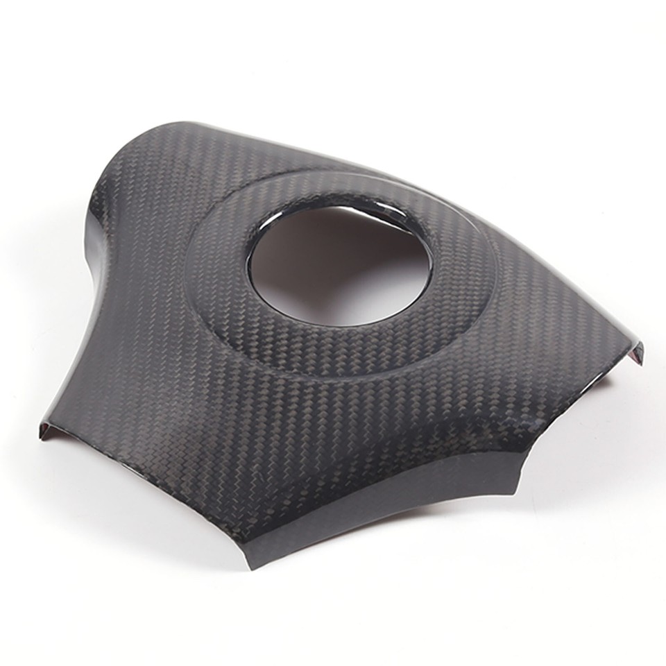 Real Dry Carbon fiber Center Steering wheel trim cover For Corvette C6 ...