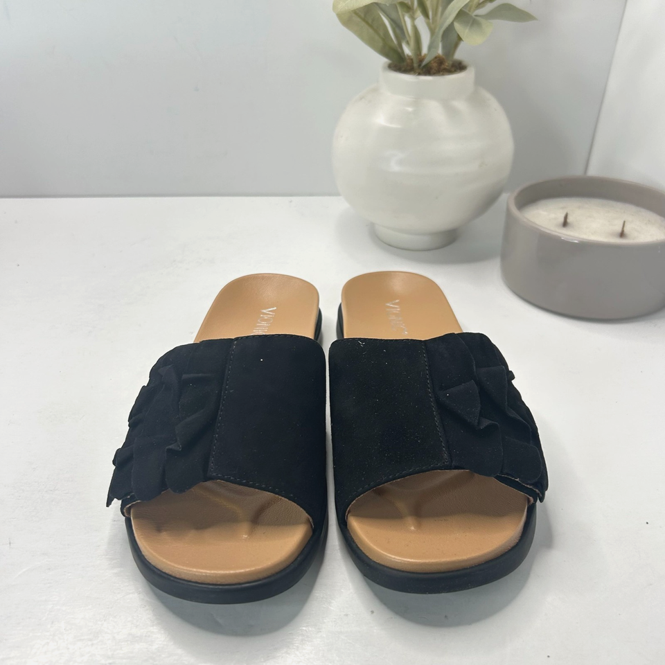 Vionic Palm Roni Suede Slides Sandals Black VS385/15271928 Women’s US 5 ...