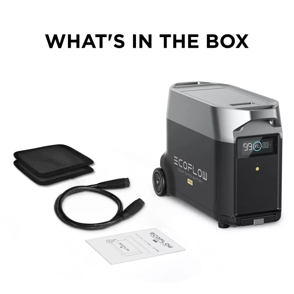 EcoFlow DELTA Pro 3600Wh Delta Pro Extra Battery, Battery Backup for ...