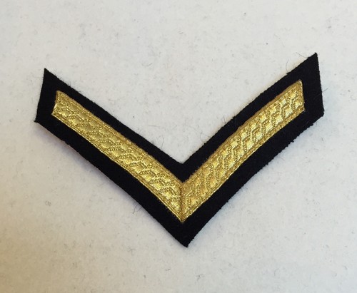Lance Corporal Chevron, Mess Dress Badge, Army, Black, 2 Bar Tapes ...