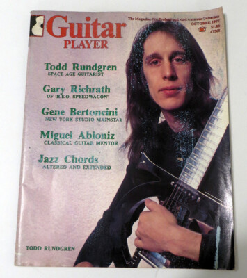 Guitar Player Magazine Todd Rundgren Gary Richrath October 1977 | eBay