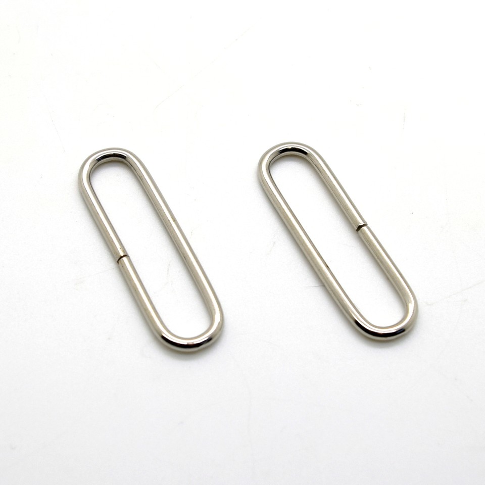 Metal Oval Loop Rings Wire Formed Buckles for Webbing Strap Tape Bag 10 ...