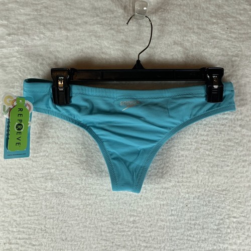 Speedo Swim Women's Small Blue Cheeky Fit Endurance Bikini Bottom 8088 ...
