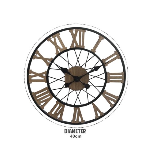 Extra Large Roman Numerals Skeleton Wall Clock Big Giant Open Face ...