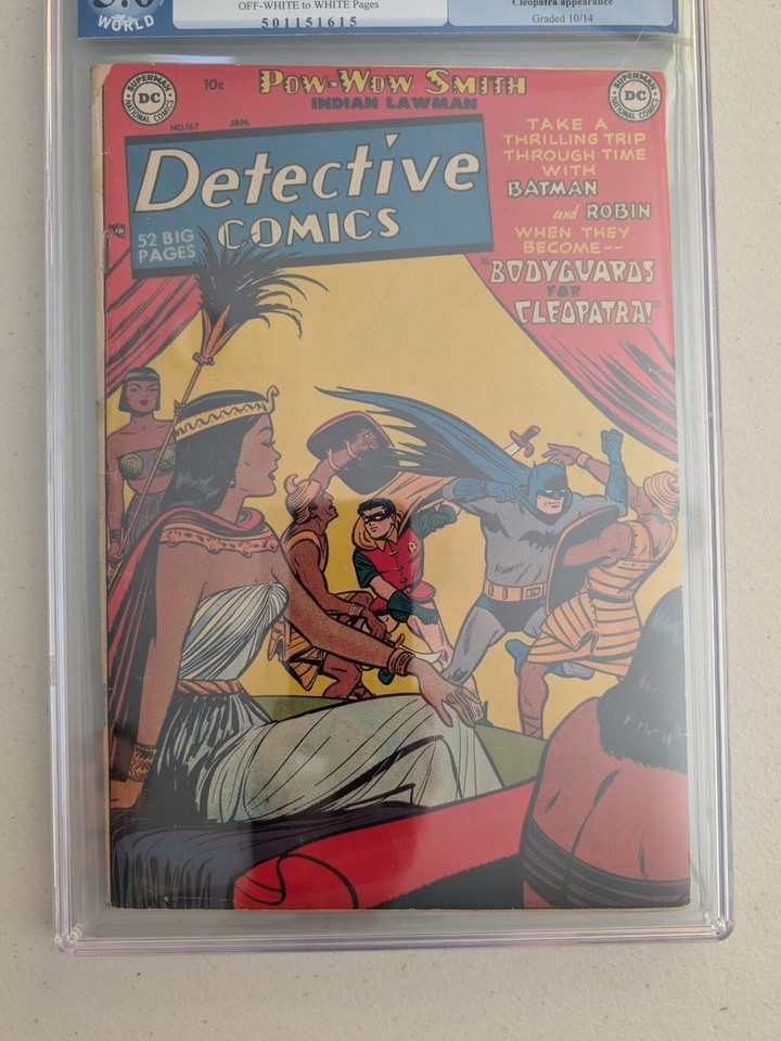 Detective Comics 167 DC Comics Golden Age Batman 1951 Graded 5.0 ...