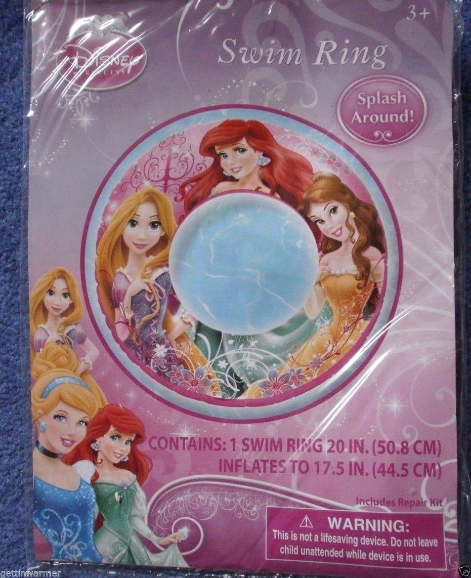 Disney Princess Swim Ring - Includes Ring and Repair Kit - NEW UNOPENED ...