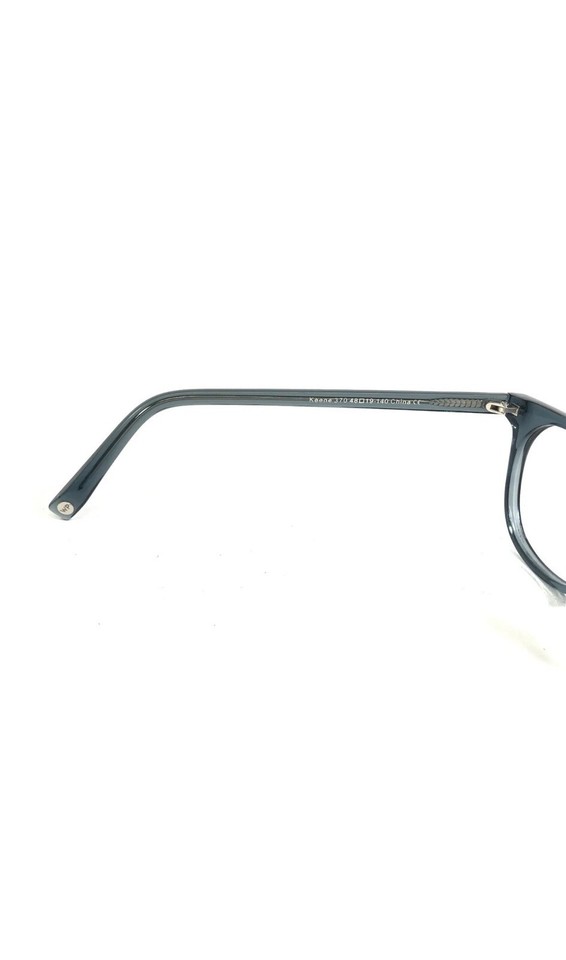 Warby Parker Eyeglasses Frames Keene 370 Clear Blue Round Horn Rim 48 ...