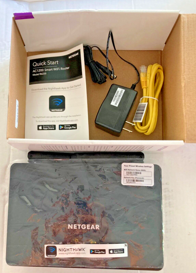 NETGEAR AC1200 Smart Wi-Fi Router Dual Band Gigabit (R6220-100NAS ...