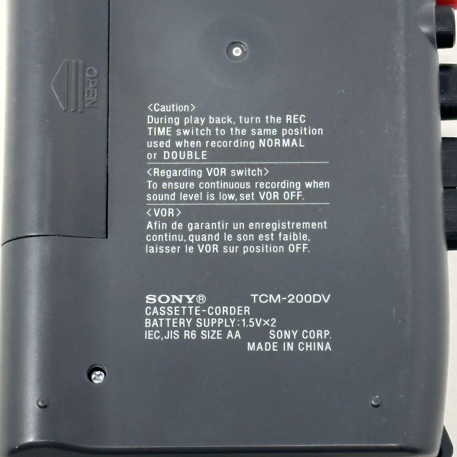 Sony VOR Cassette Voice Recorder TCM-200DV Clear Voice | eBay
