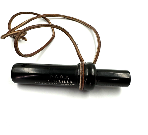 Vintage P.S. Olt Keyhole Pekin IL Early Duck Call No. 348205 Original ...