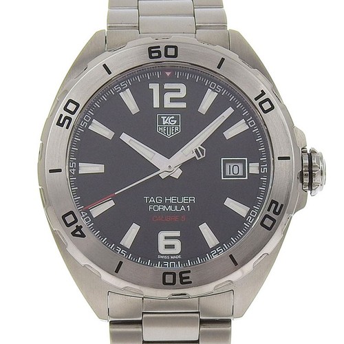 Wristwatch TAG HEUER WAZ-2113 Formula 1 Silver Black 41mm Stainless ...