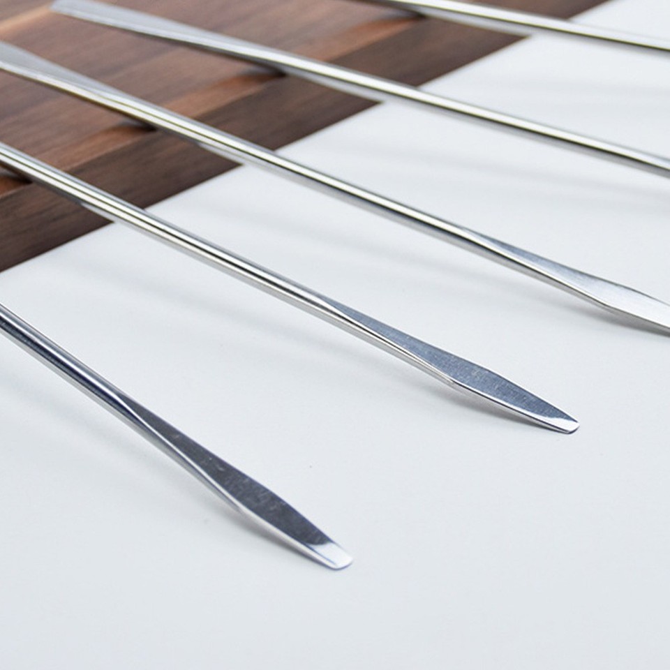 5pcs Stainless Steel Makeup Spoon Cosmetic Stick Beauty Spoon Skin Care ...