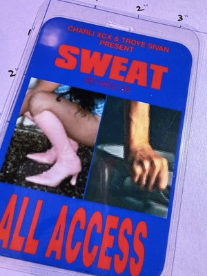 Charli XCX Sweat Tour Commemorative All Access Backstage Pass, and lanyard | eBay