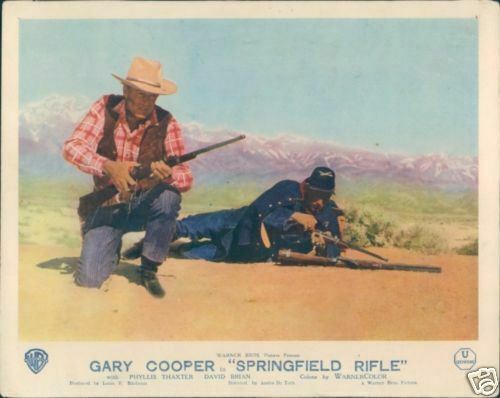 GARY COOPER SPRINGFIELD RIFLE LOBBY CARD LOADING RIFLE | eBay