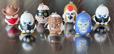 Coop Squad Keychains Lot Angry Birds Chickens Backpack Bag Clips | eBay