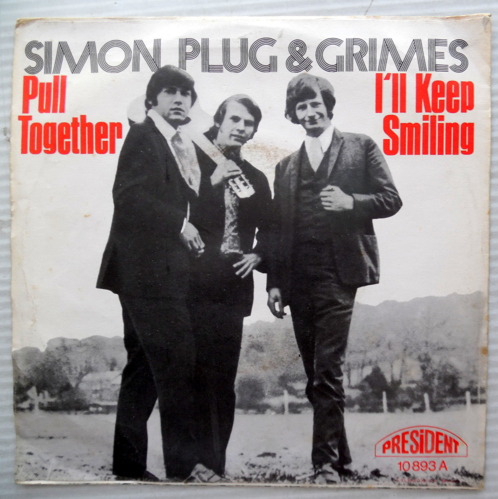 SIMON PLUG & GRIMES pop rock PS 45 PULL TOGETHER I'LL KEEP SMILING N ...