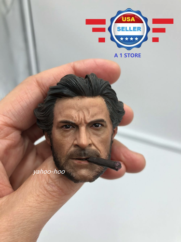 CUSTOM 1/6 Scale Wolverine Logan Hugh Jackman Head Sculpt With Cigar | eBay