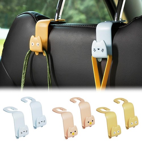 Cartoon Animal Car Hook Organizer Car Sticky Clip Storage 2024 Hanger ...