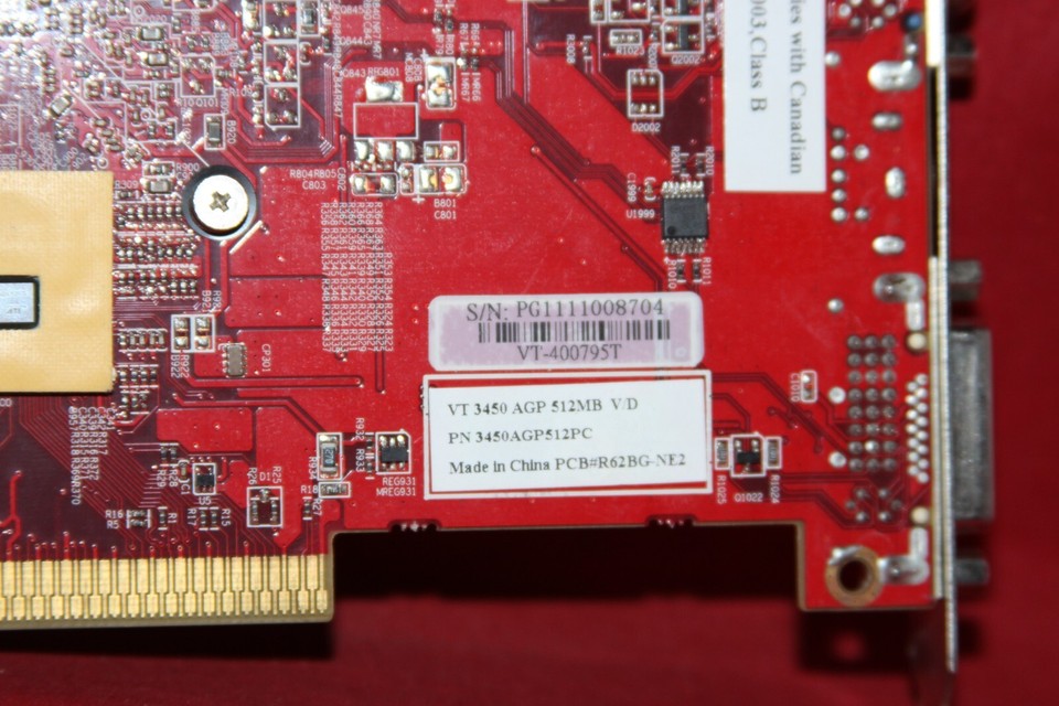 Visiontek ATI Radeon HD 3450, 512MB, AGP Graphics Card. (3450AGP512PC ...