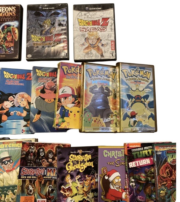NEW and Used VTG 1980s-2010s gamecube dvd VHS blu ray anime mix lot | eBay