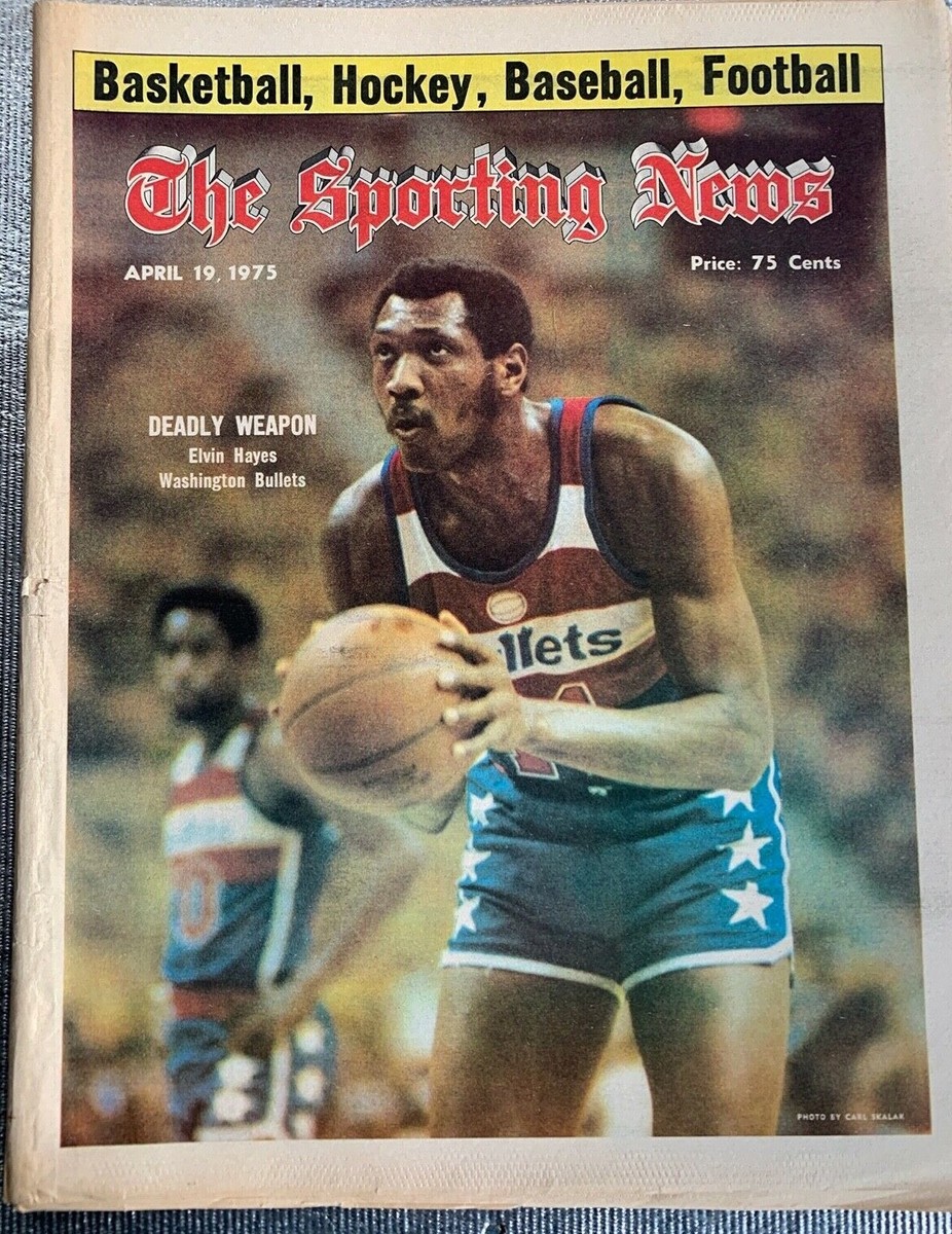 1975 Washington Bullets Wes Unseld, 1969 NBA Rookie Of Year And MVP,